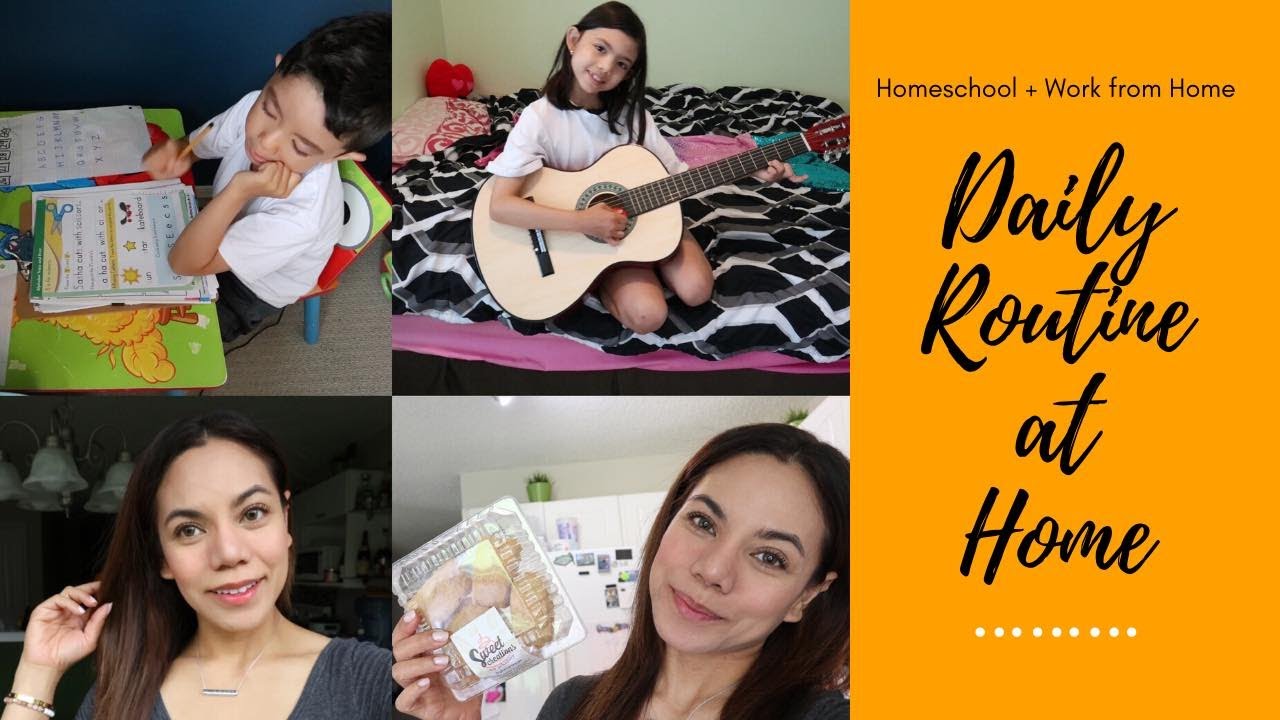 Daily Routine at Home (Homeschool + Work From Home) | Pinay in Canada ...