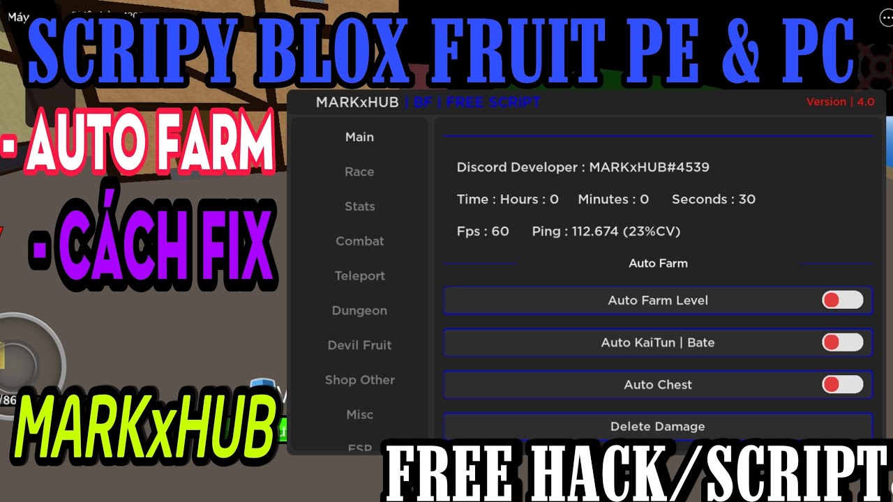 Free Hack Blox Fruit Mobile & Pc | Hack Auto farm và cách fix auto farm ...