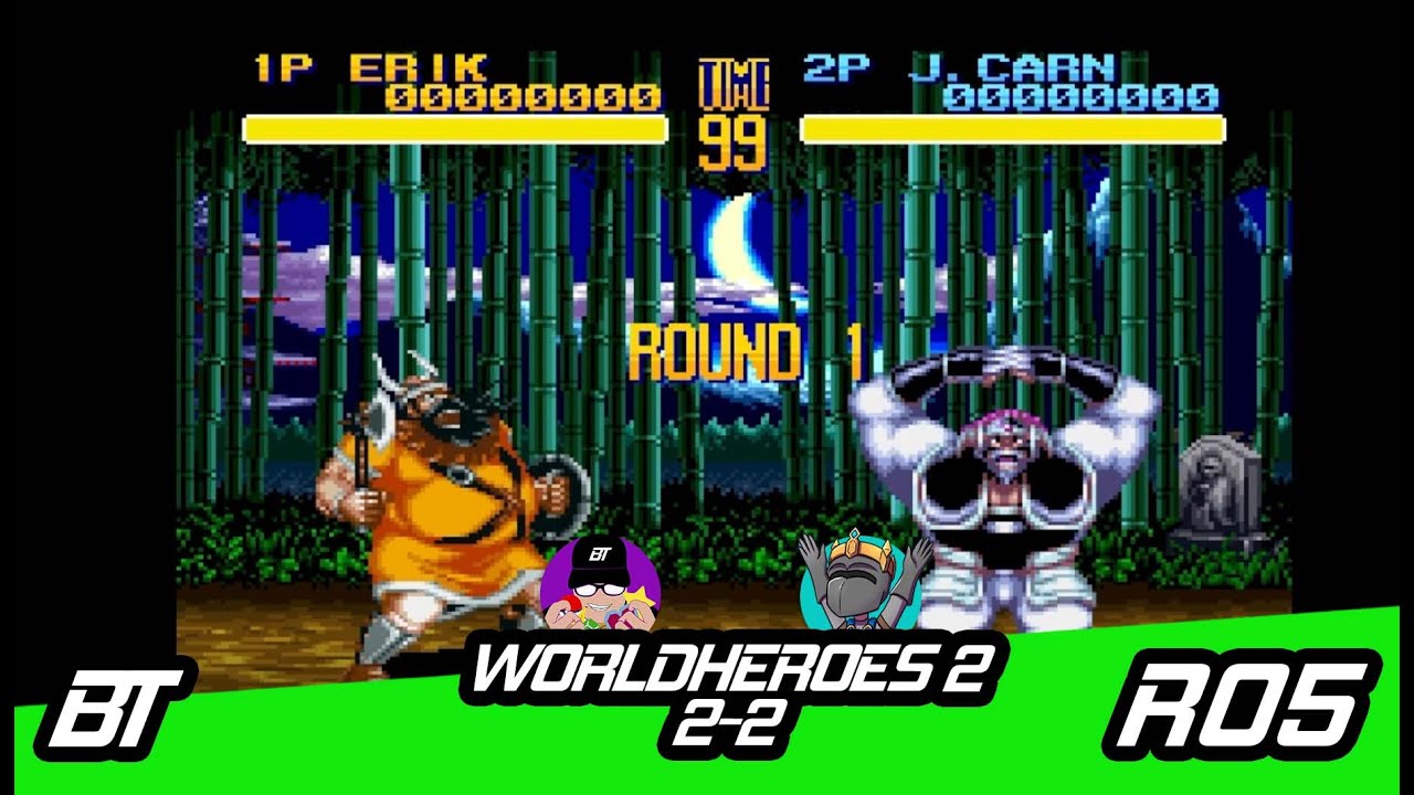 World Heroes 2 - R05 - Erik vs J. Carn - YouTube