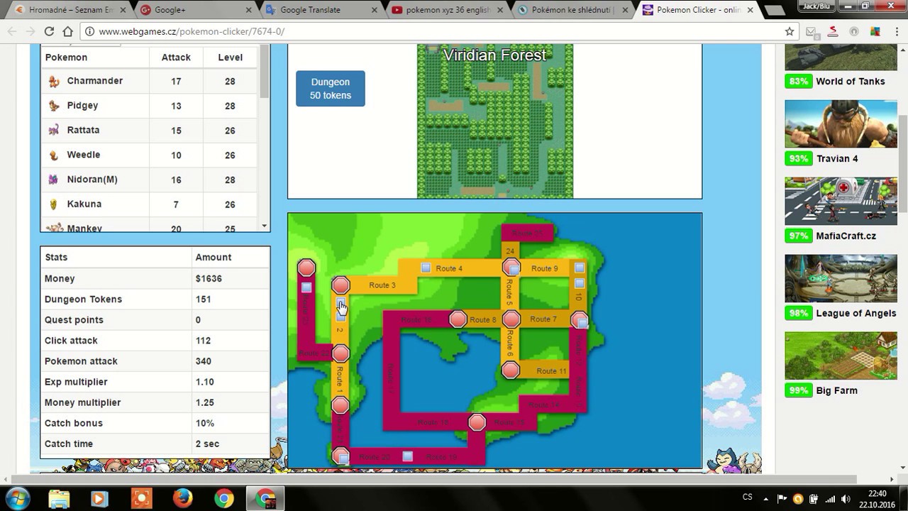 Pokemon clicker :D - YouTube