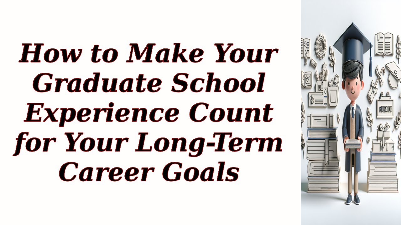 How to Make Your Graduate School Experience Count for Your Long-Term ...
