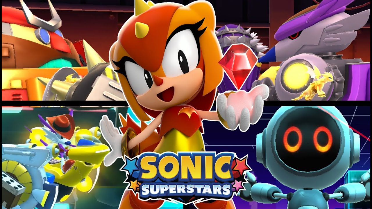 SONIC SUPERSTARS - All Bosses (As Super Trip) - YouTube