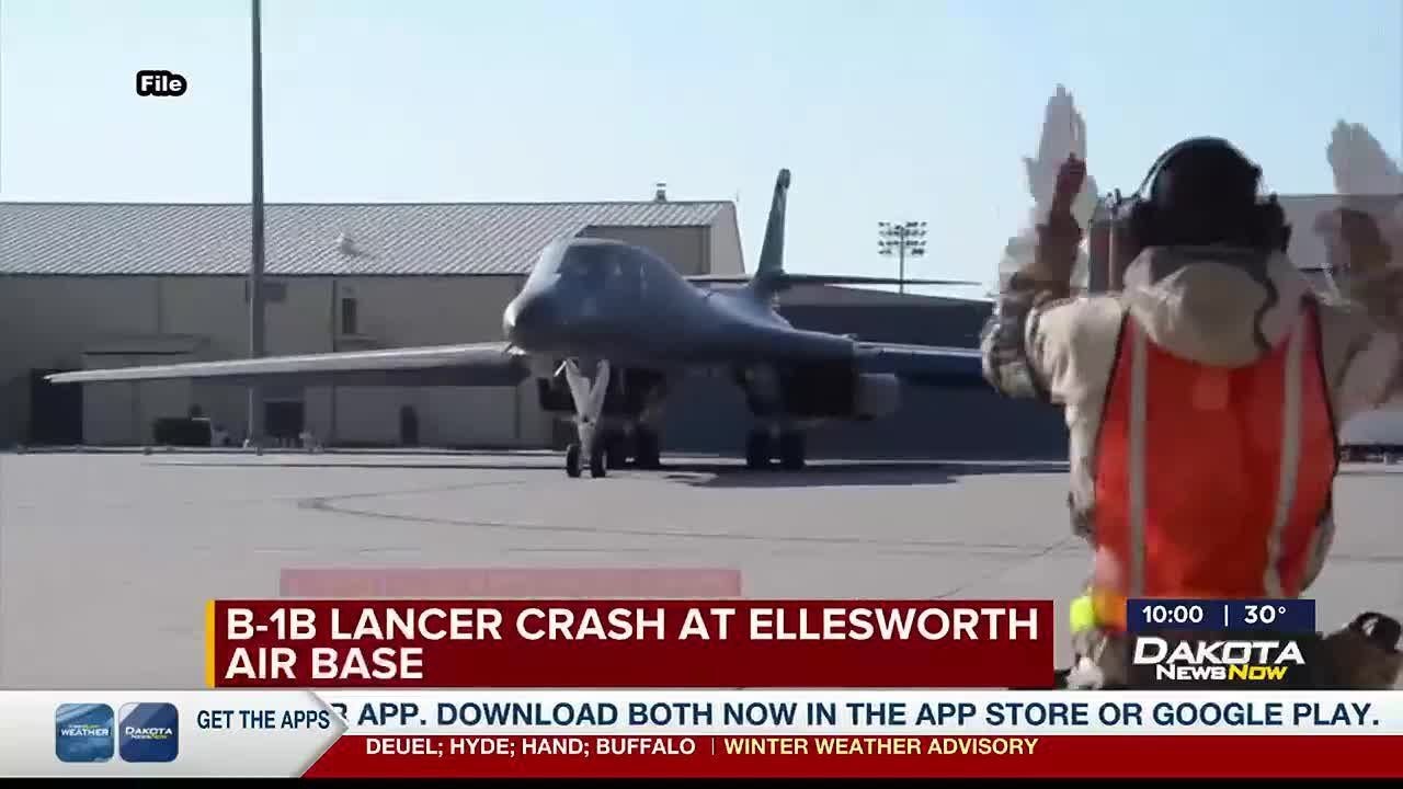 B-1B Lancer crashes during training mission at Ellsworth Air Force Base ...