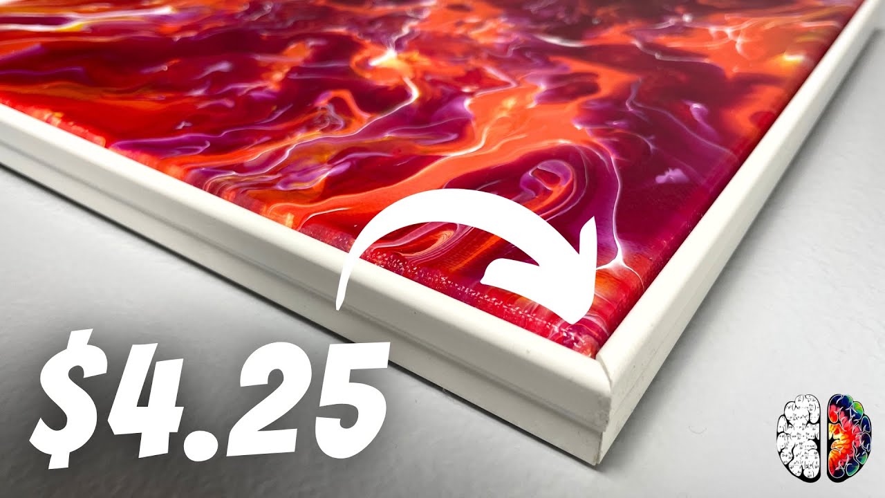 Dirt cheap floating frame DIY - Make your own custom frames! - YouTube