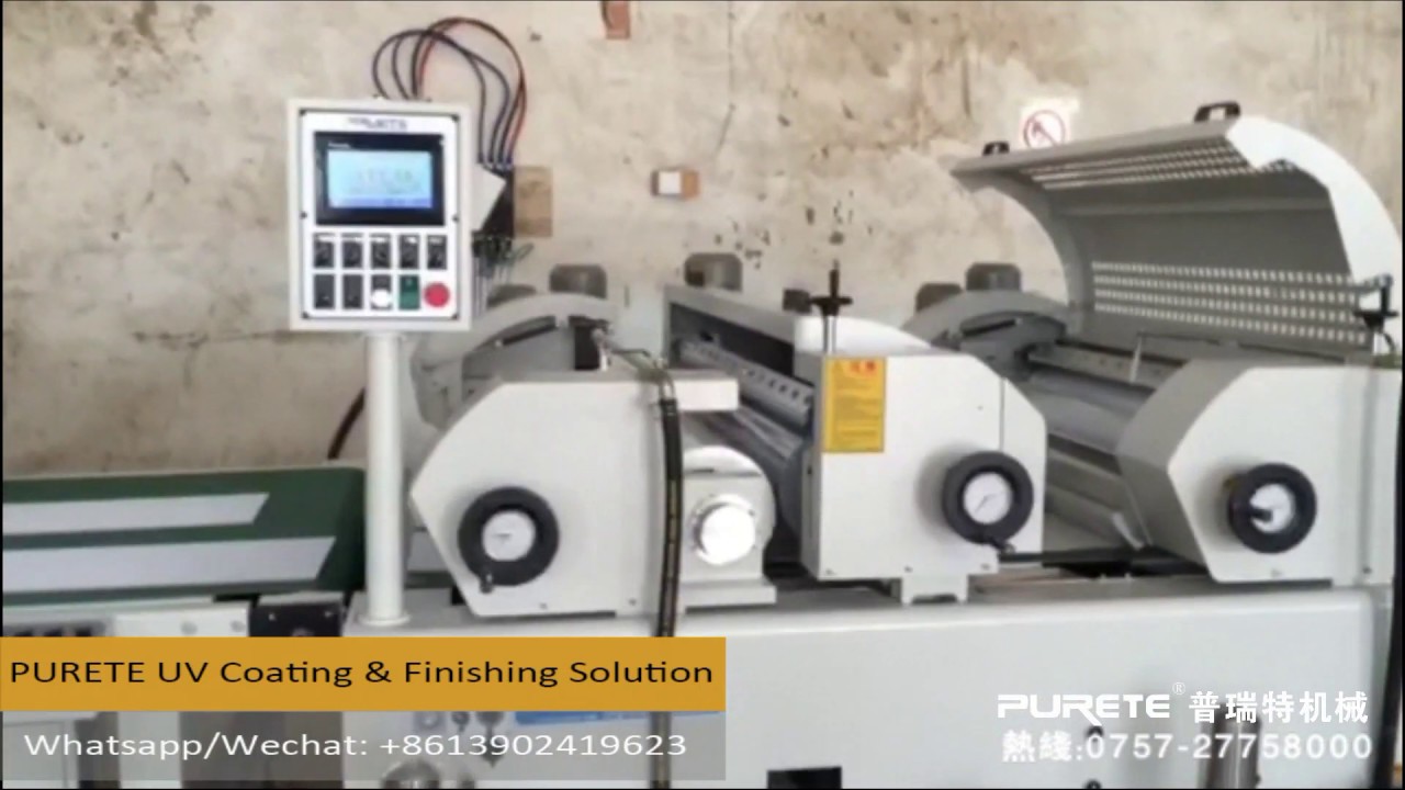 PURETE Roller Coating Line use in Artware Factory - YouTube