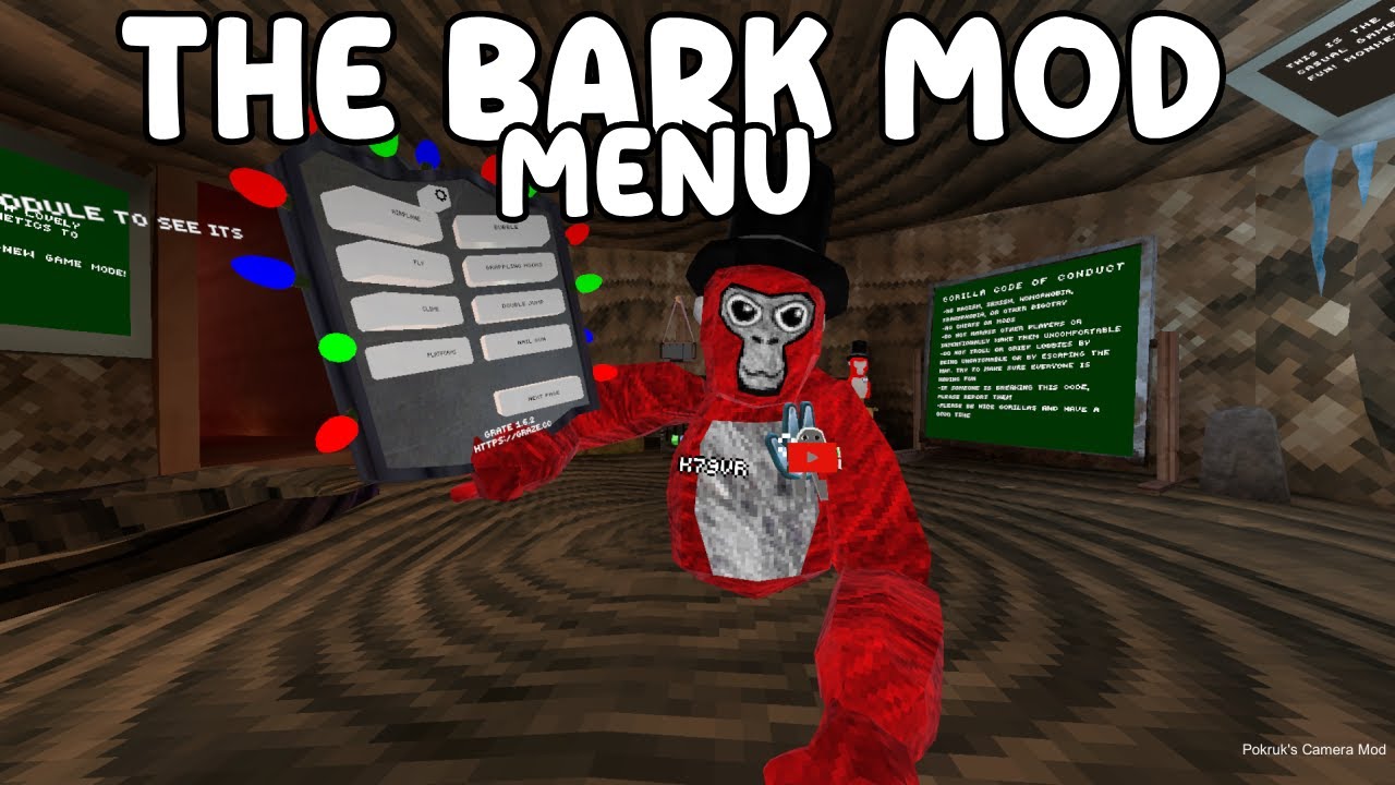 New Gorilla tag Bark menu... - YouTube