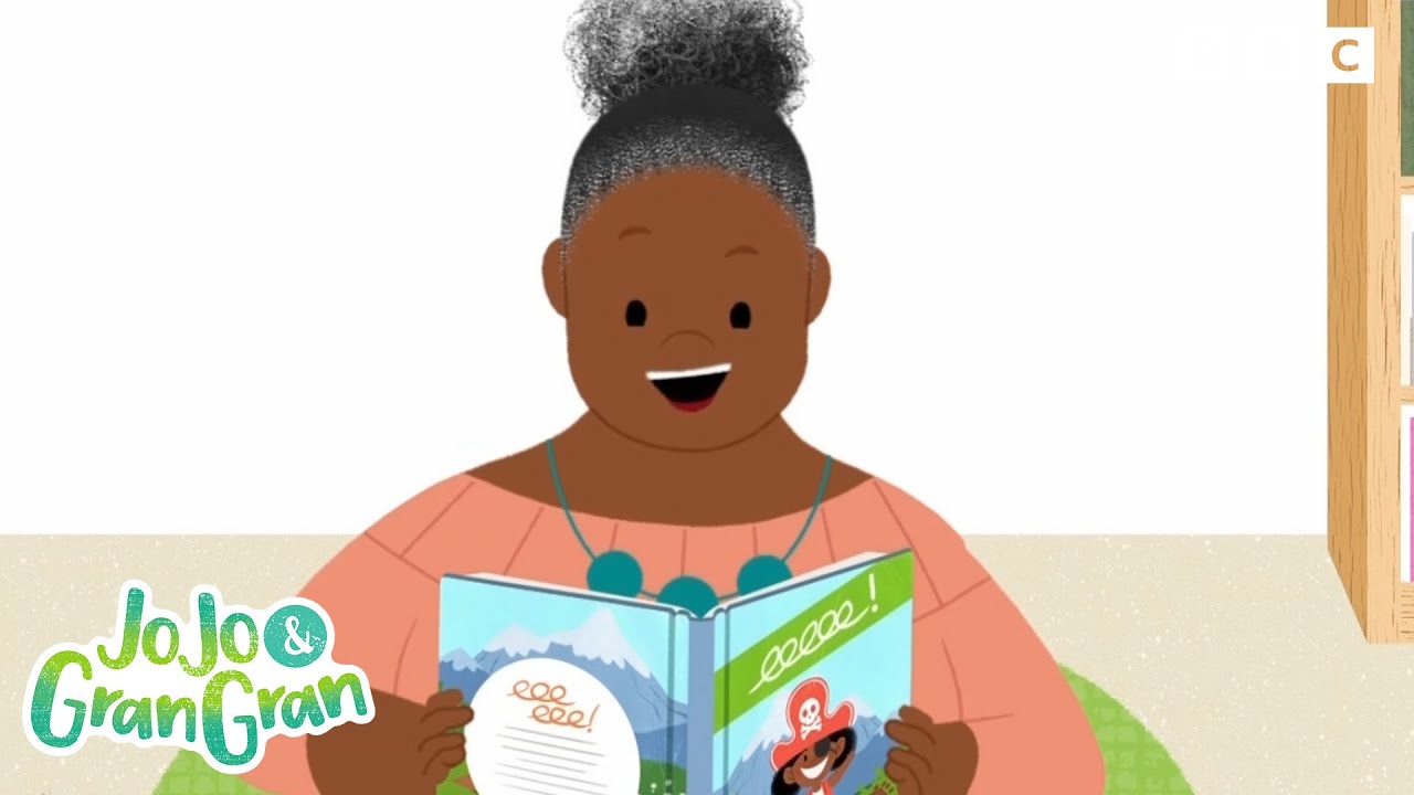Gran Gran Reads a Story | It's Time to Visit the Library | JoJo and ...