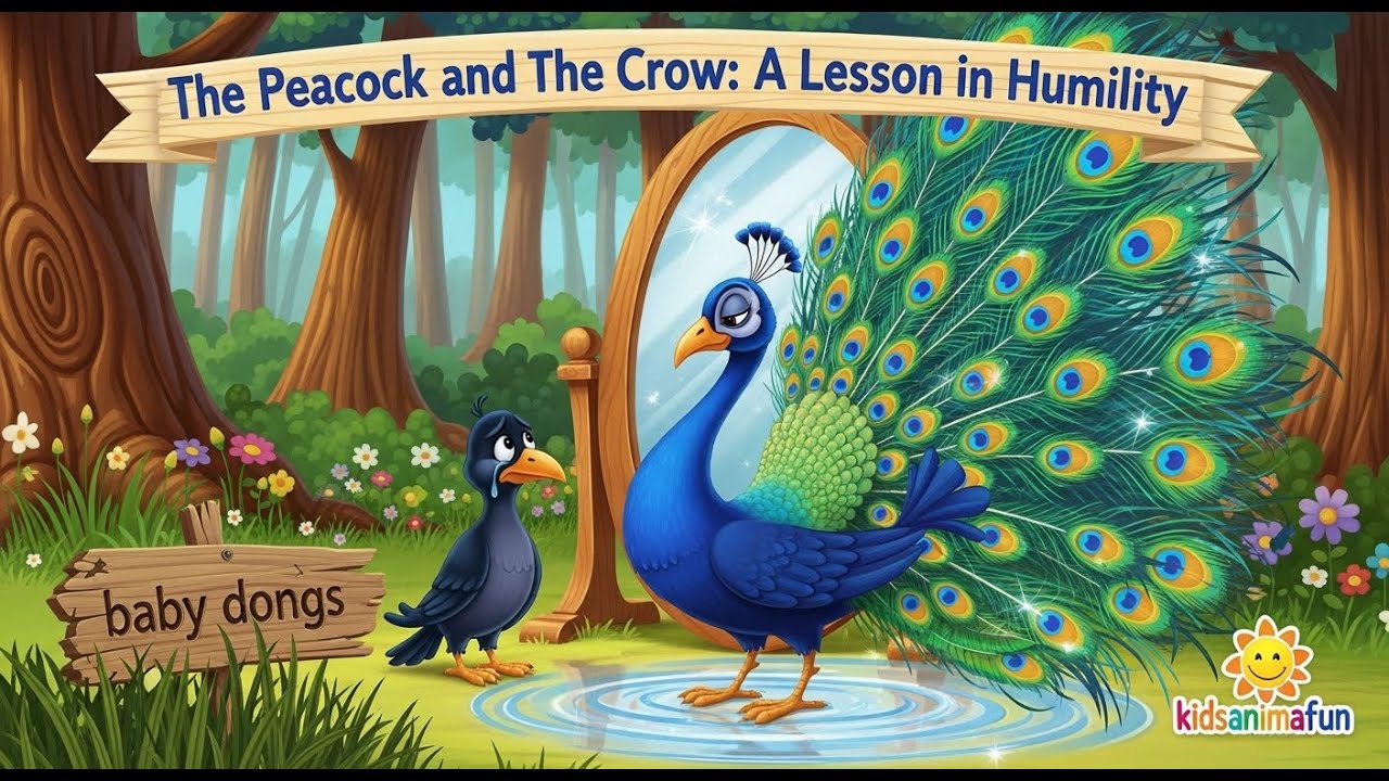 The Peacock & The Crow | kids songs | kids songs english | story for ...