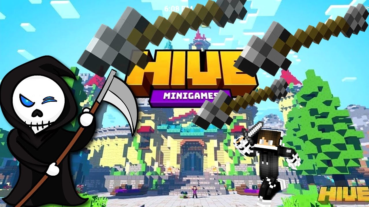 MINECRAFT HIVE MINI GAMES | SKY WARS - YouTube