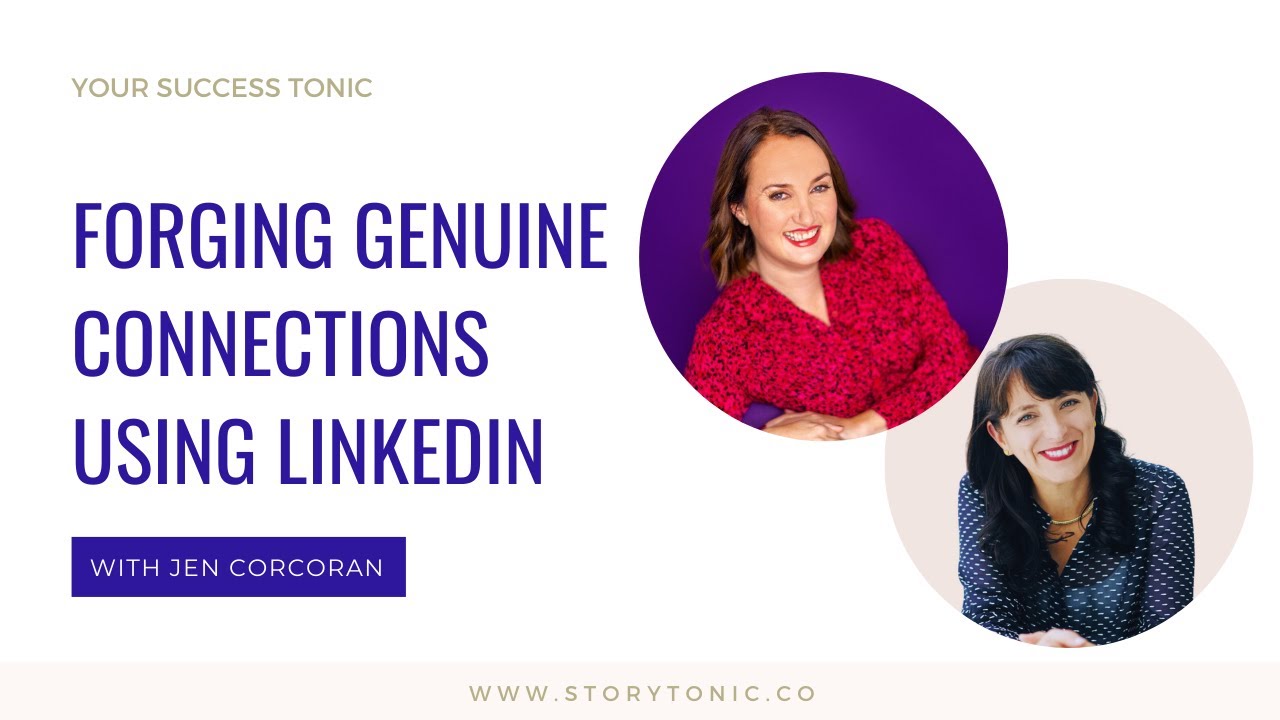 Forging Genuine Connections using LinkedIn with Jen Corcoran - YouTube