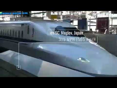 Japan Fastest Train, LO Series SC Maglev- Speed-315 mph[505 km/hr ...