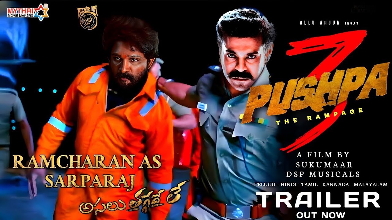 PUSHPA 3 THE RAMPAGE - ALLU ARJUN INTRO FIRST LOOK TEASER|PUSHPA 3 ...