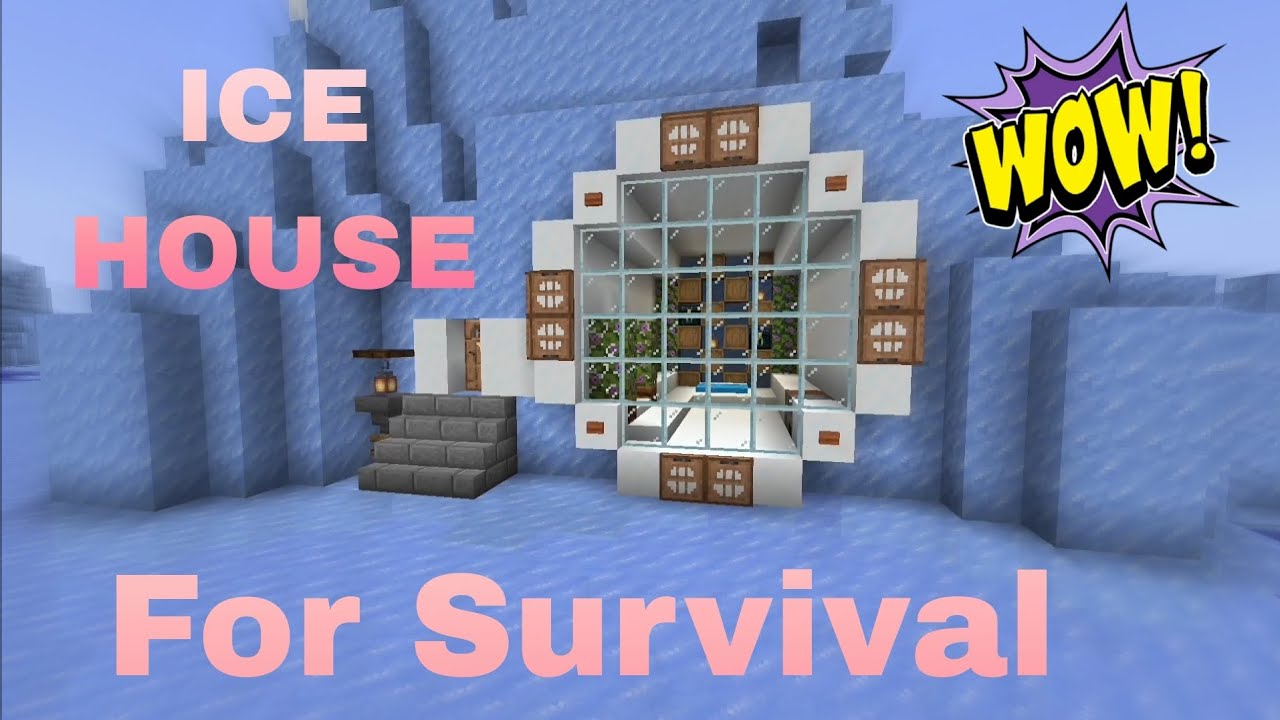 Best Ice House For Survival In Minecraft #minecraft - YouTube