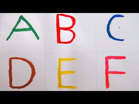 How to trace ABCD IN Capital letter ,how to speak phonics of abcdef ...