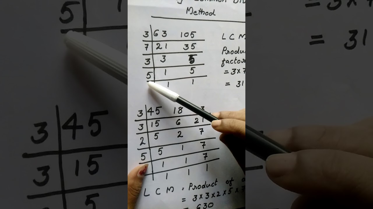 L C M by common division method.. - YouTube