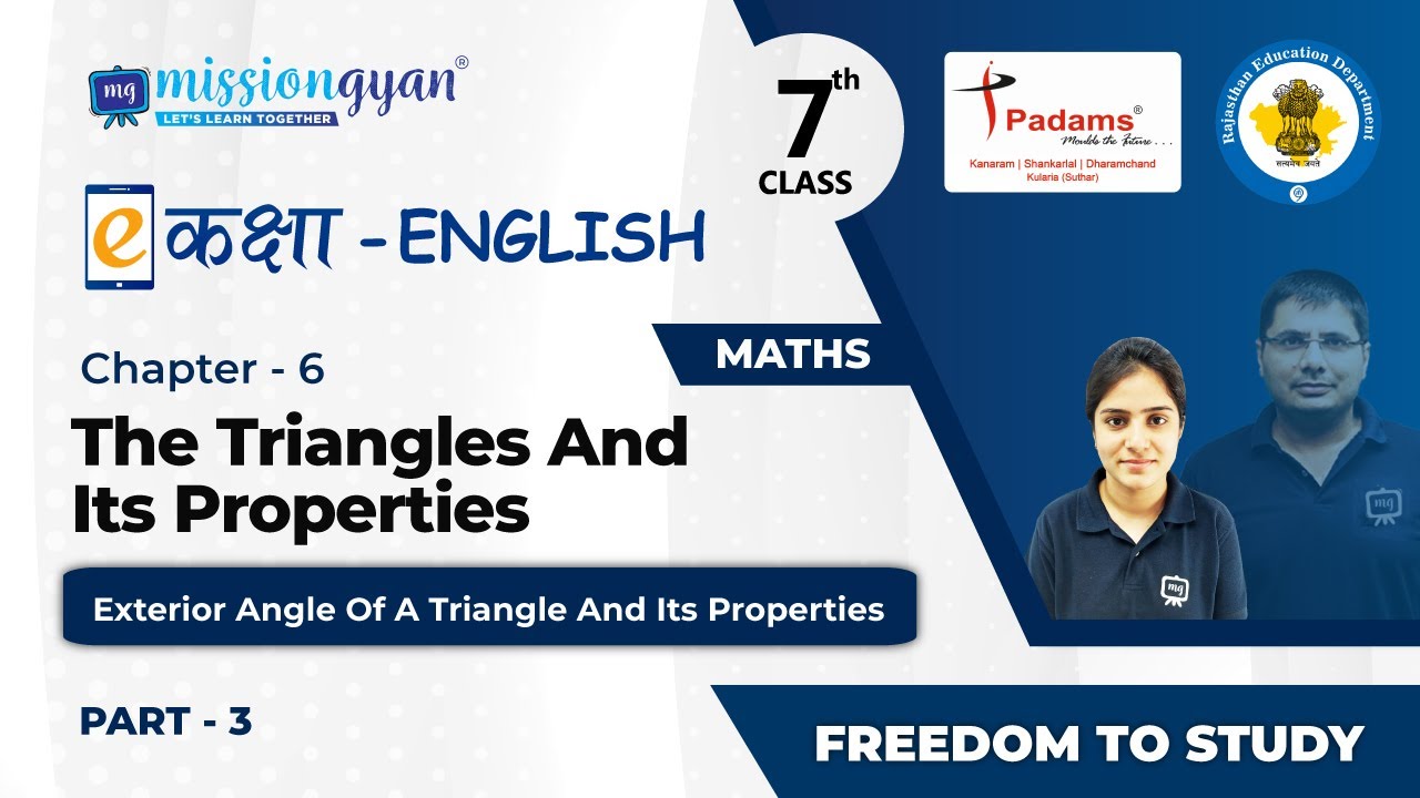 Class 7 Maths Chapter 6 | The Triangles And Its Properties | Class 7th ...