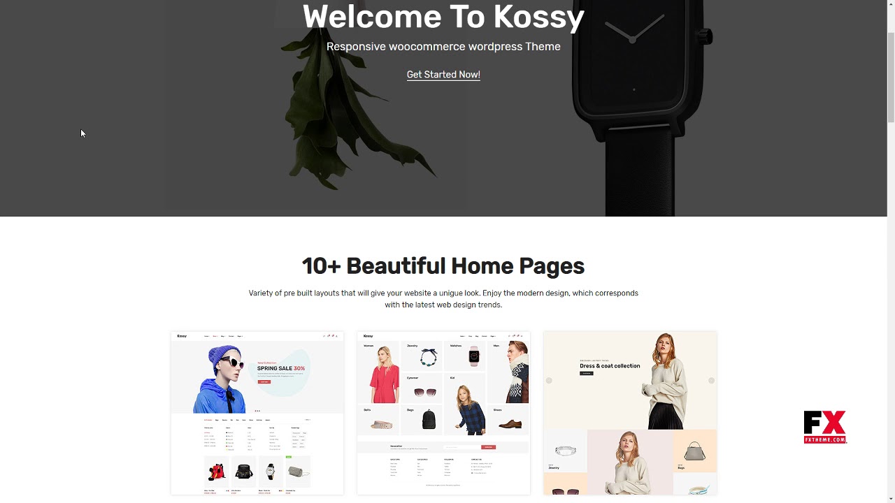 Kossy - Minimalist eCommerce WordPress Theme Berny Zavier - YouTube
