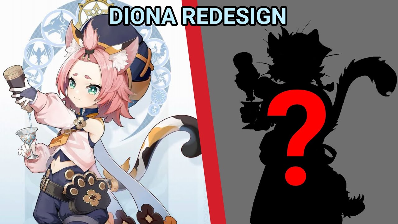 REDESIGNING Characters from Genshin Impact (Pt. 14/?) / Diona Redesign ...