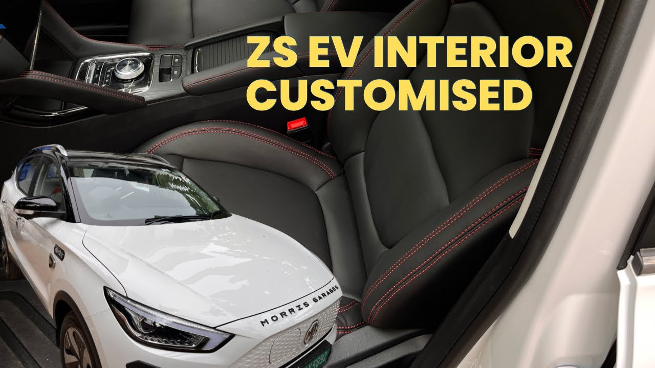 MG Zs EV | Interior Customised with Mat Black | Morris Garages - YouTube