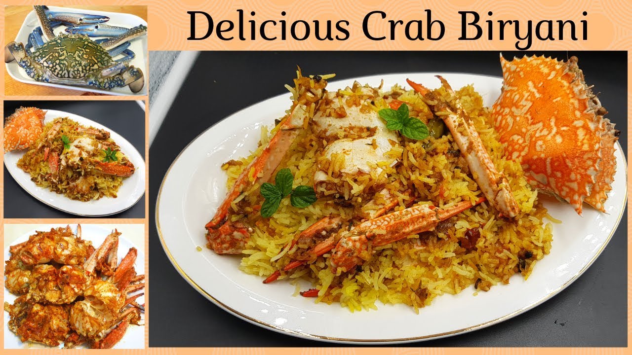 How to Make Crab Biryani - Simple & Tasty Crab Biryani Recipe - YouTube
