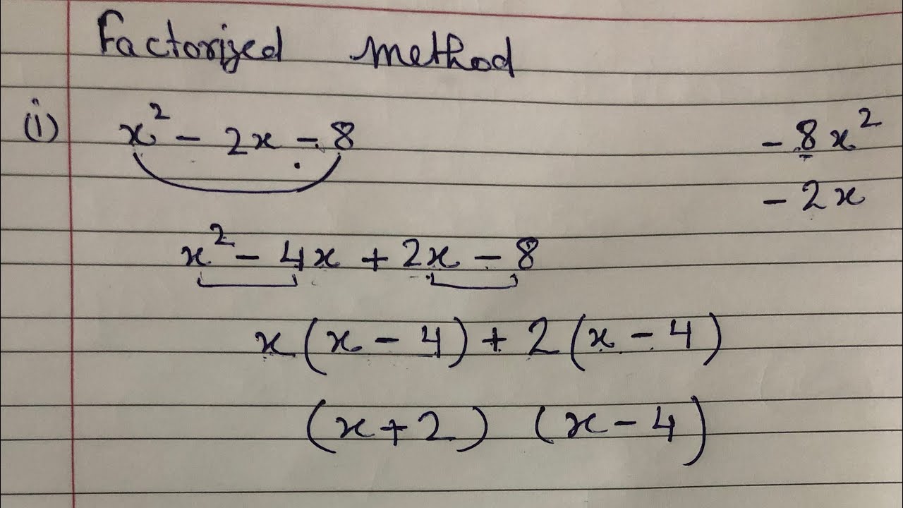 Factorized method#maths #study - YouTube