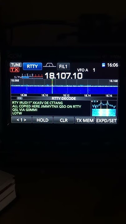 Icom ic-7300 RTTY decoder - YouTube