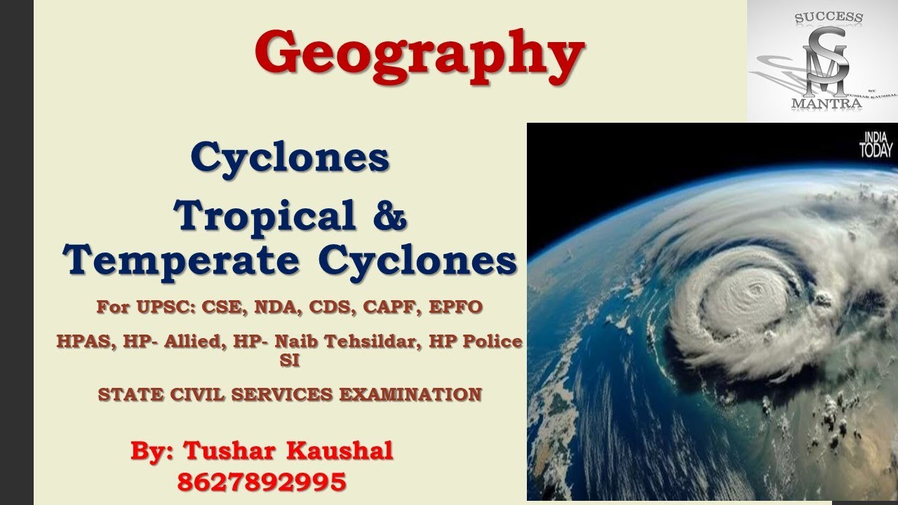 Cyclones|Tropical&Extra Tropical(Temperate)|For #UPSC #hpas #cds #nda # ...