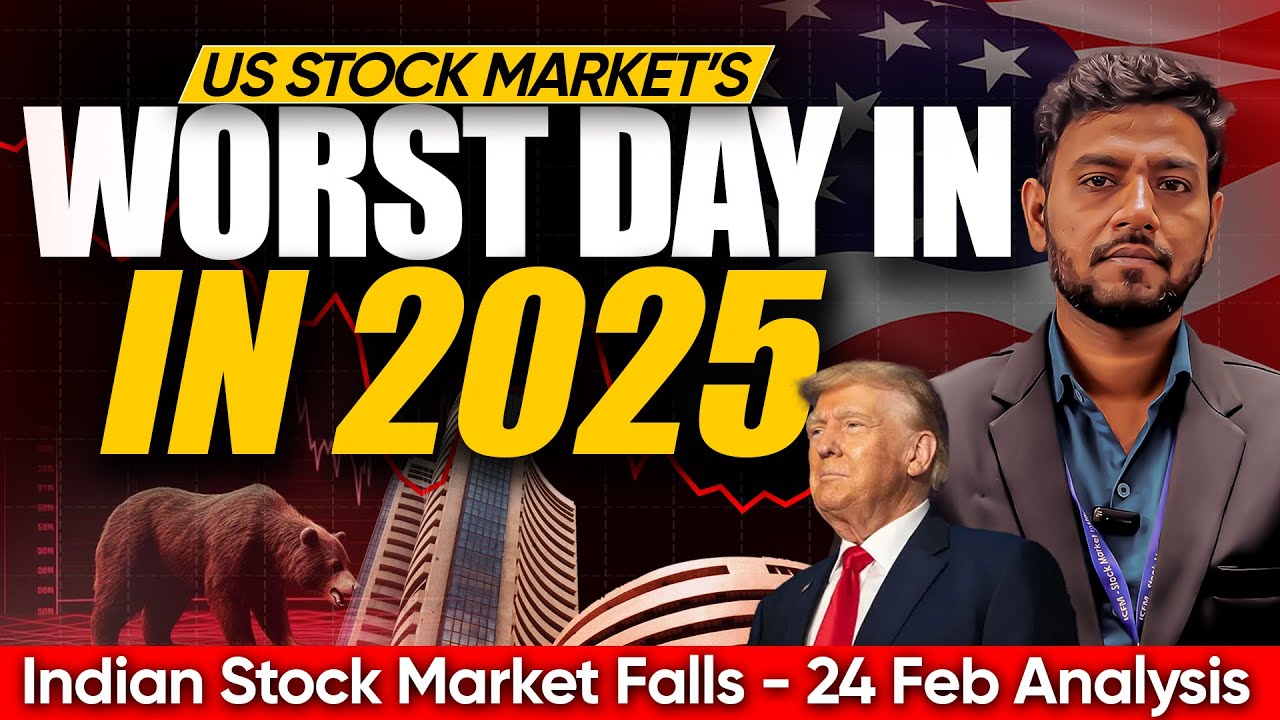 US Stock Market’s Worst Day in 2025! | Indian Stock Market Falls - 24 ...
