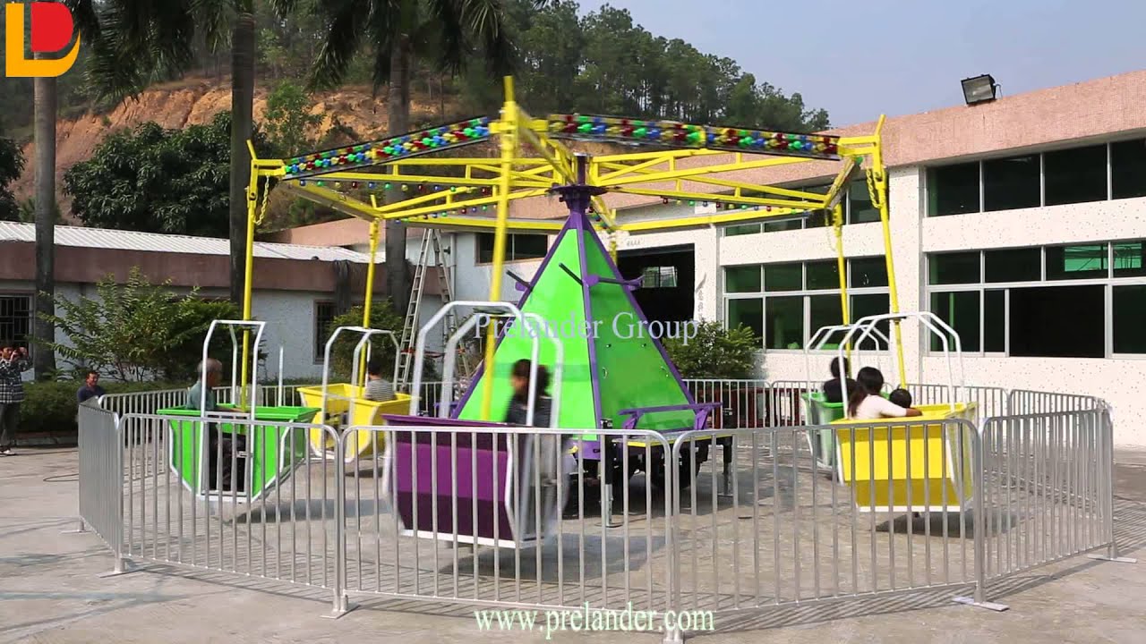Swing Wind - Portable Amusement Ride,Trailer Ride for Carnival - YouTube