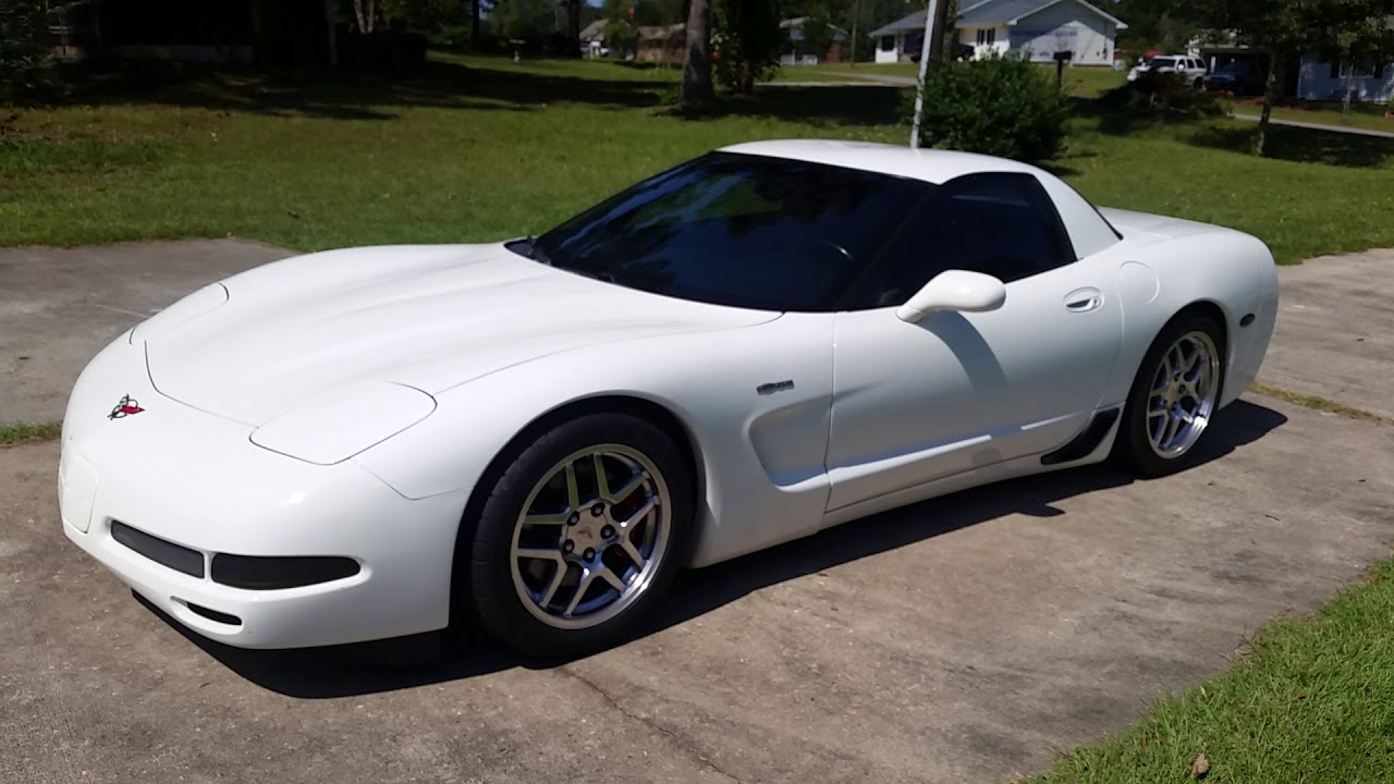 2001 Speedway White Z06! UNICORN full walk around and idle Heads Cam ...