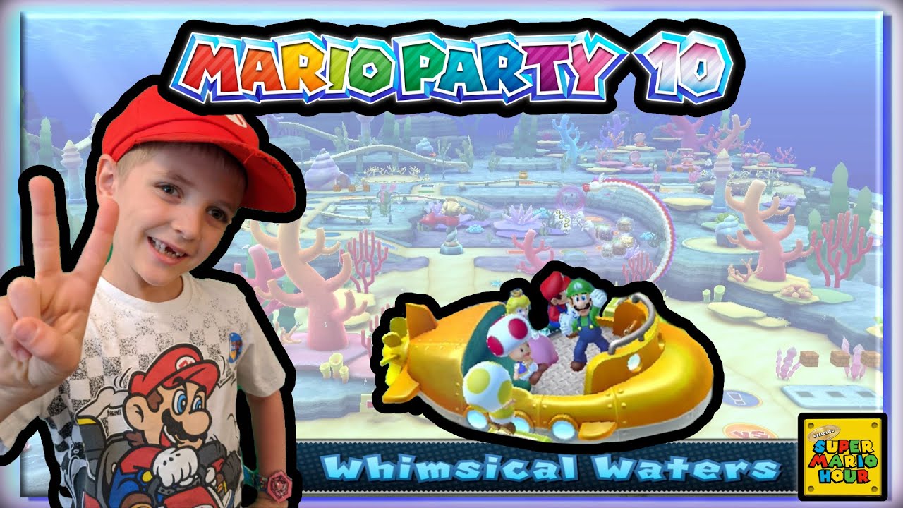 MARIO PARTY 10! WHIMSICAL WATERS: The MARIO KID and DAD have an ...