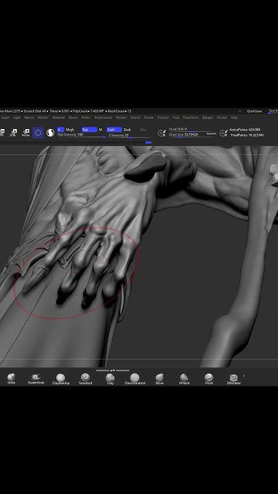 Creature Hand Sculpt in zbrush | speed sculpt| #3dmodeling #3dprinting #digitalart #3dsculpting ...