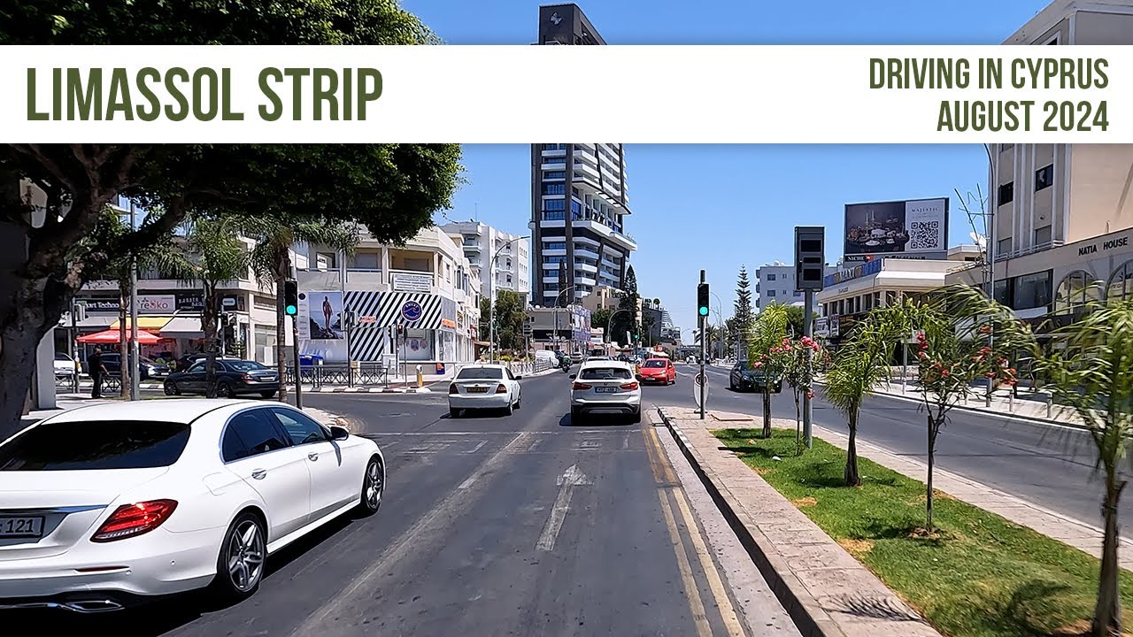 A Drive Down Limassol Strip - August 2024 - YouTube
