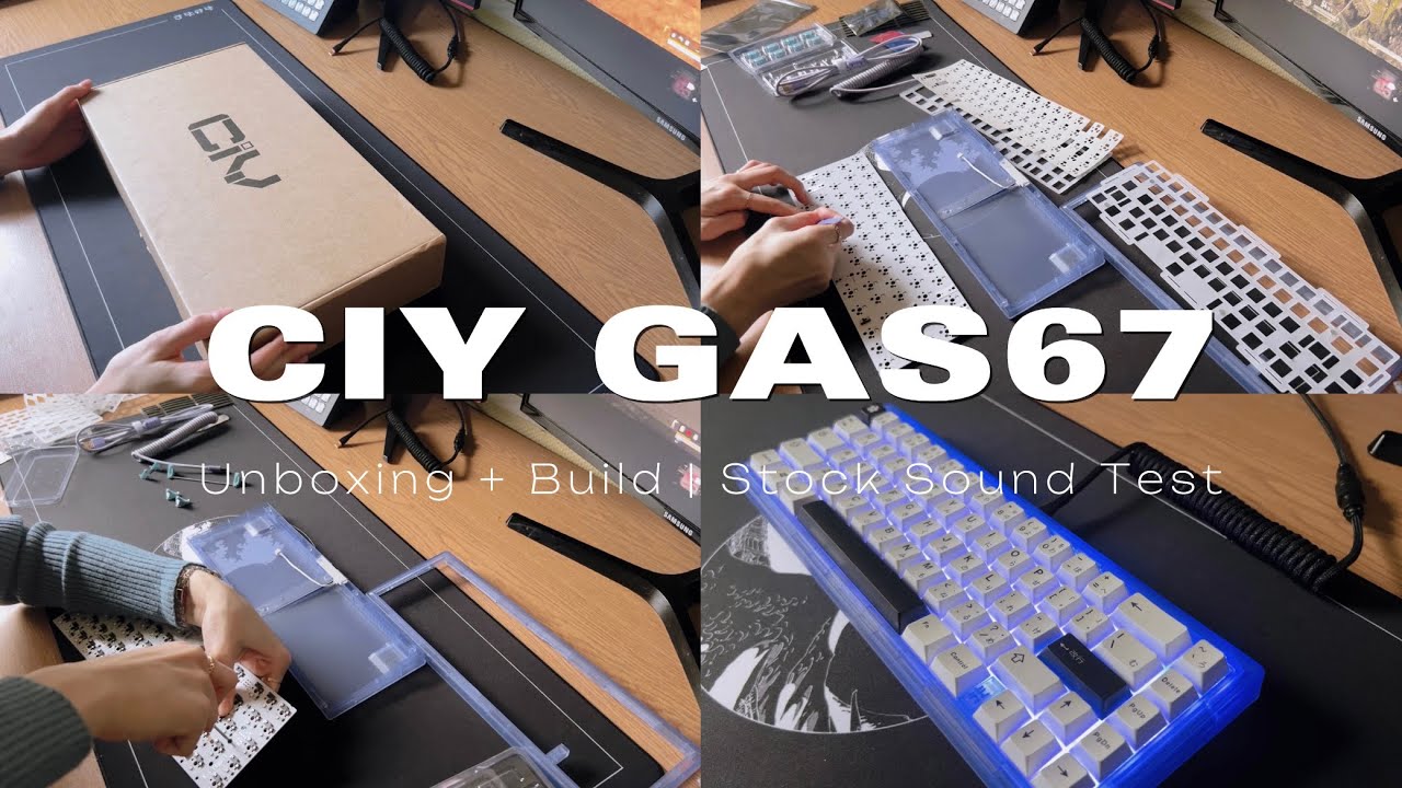 [CIY GAS67] Unboxing + Build | Stock Sound Test | KTT Red Wine - YouTube