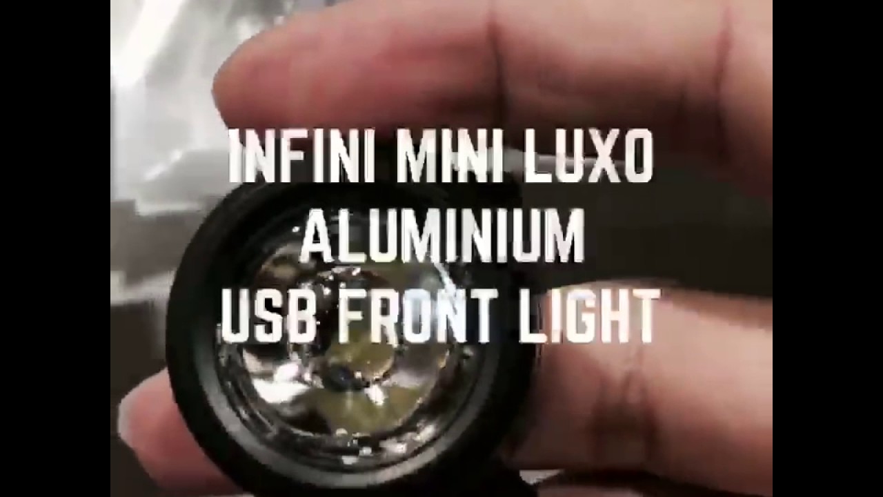 Infini Mini Luxo USB rear & front lights - YouTube