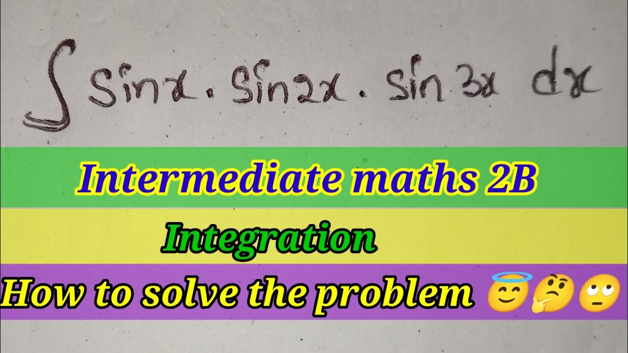 #Intermediate maths 2B||Integration||Exercise 6(b)1St romen 15th ...