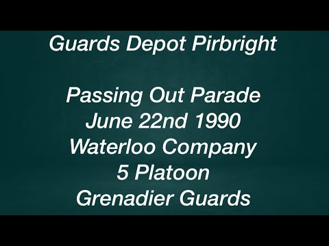 Passing Out Parade Guards Depot Grenadier Guards 1990 - YouTube