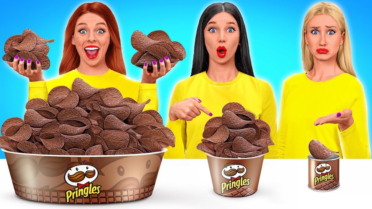 बिग, मध्यम और छोटी प्लेट चुनौती #5 Multi DO Food Challenge - YouTube