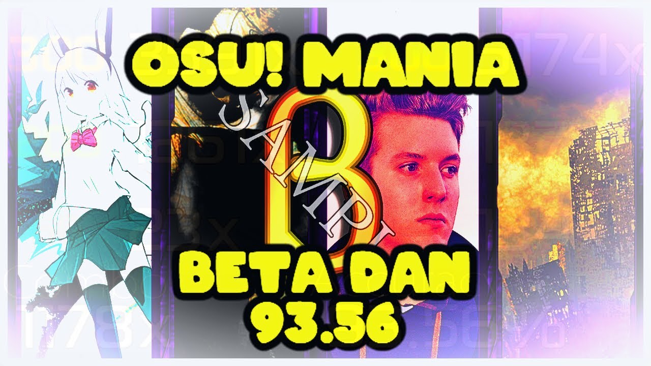 Osu! Mania - Beta Dan 93.56 - PROGRESS! (jackmap and staminamap ...