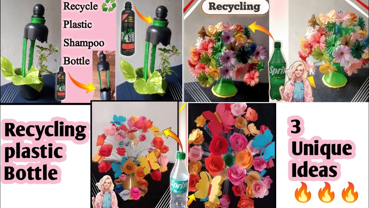 Recycle Plastic Bottles|MANUALIDADES con BOTELLAS DE PLÁSTICO | DIY Creative - YouTube