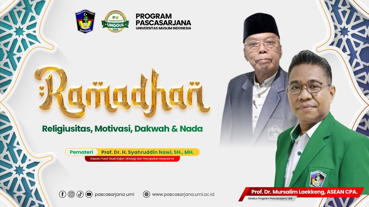 Episode 4: Podcast Ramadhan Program Pascasarjana UMI - Prof. Dr. H ...
