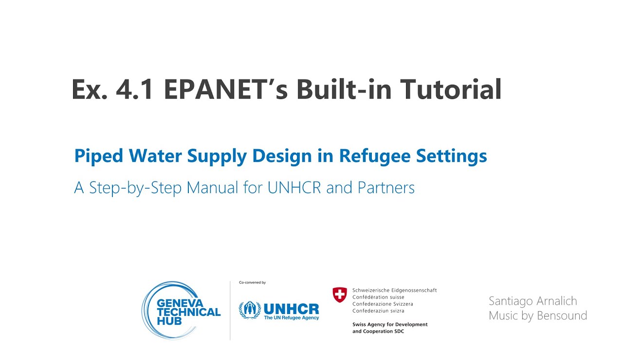 4.1 EPANET's built-in tutorial - YouTube