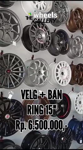THE WHEELS GALLERY VELG + BAN RING 15" Rp. 6.500.000,- - YouTube