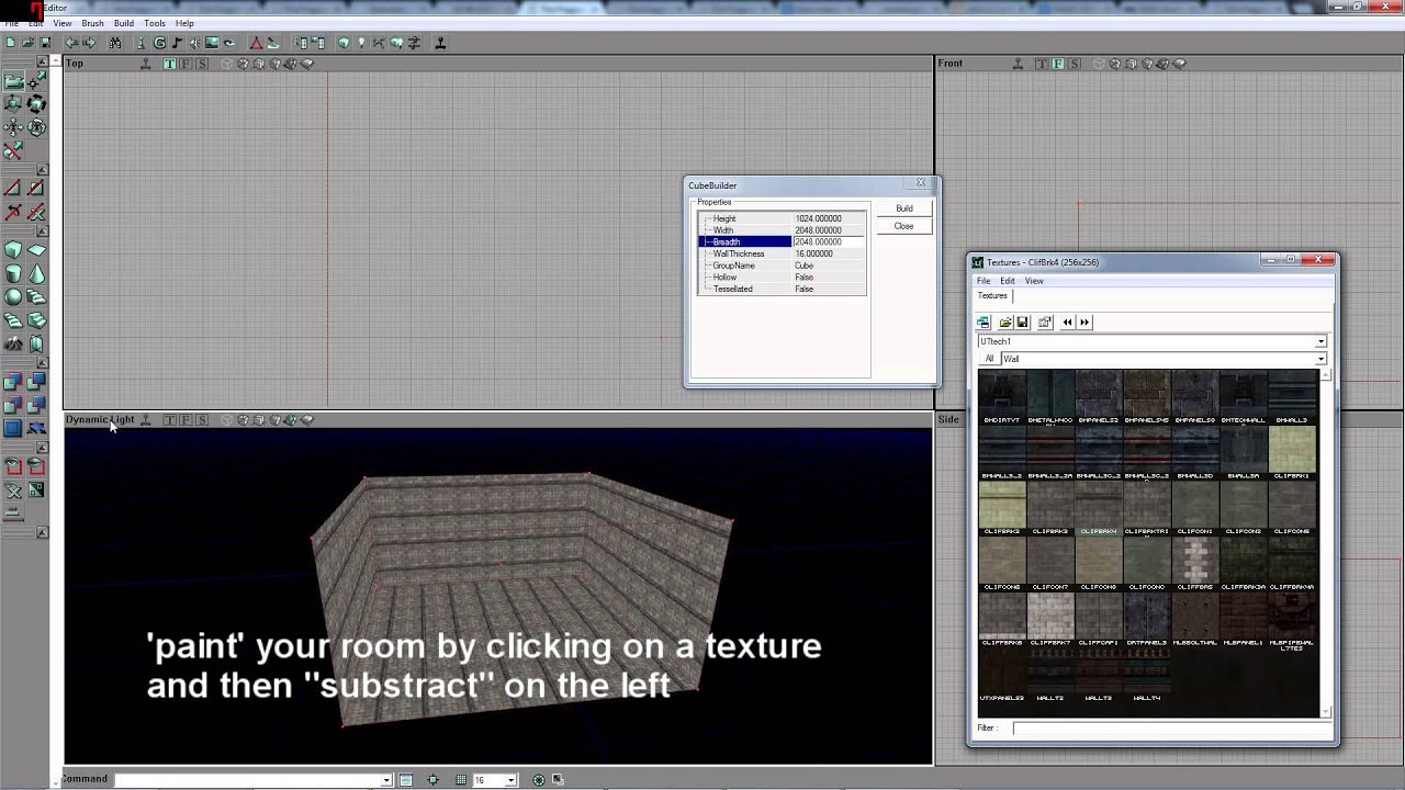 How to make your first map. Unreal Tournament99 - YouTube