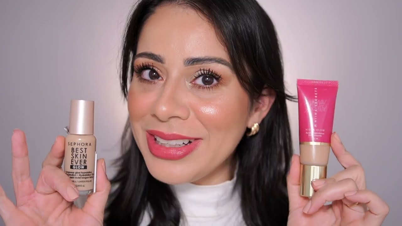 Base Hidra Glow NIINA SECRETS EUDORA vs Base Glow SEPHORA | BASES PARA ...