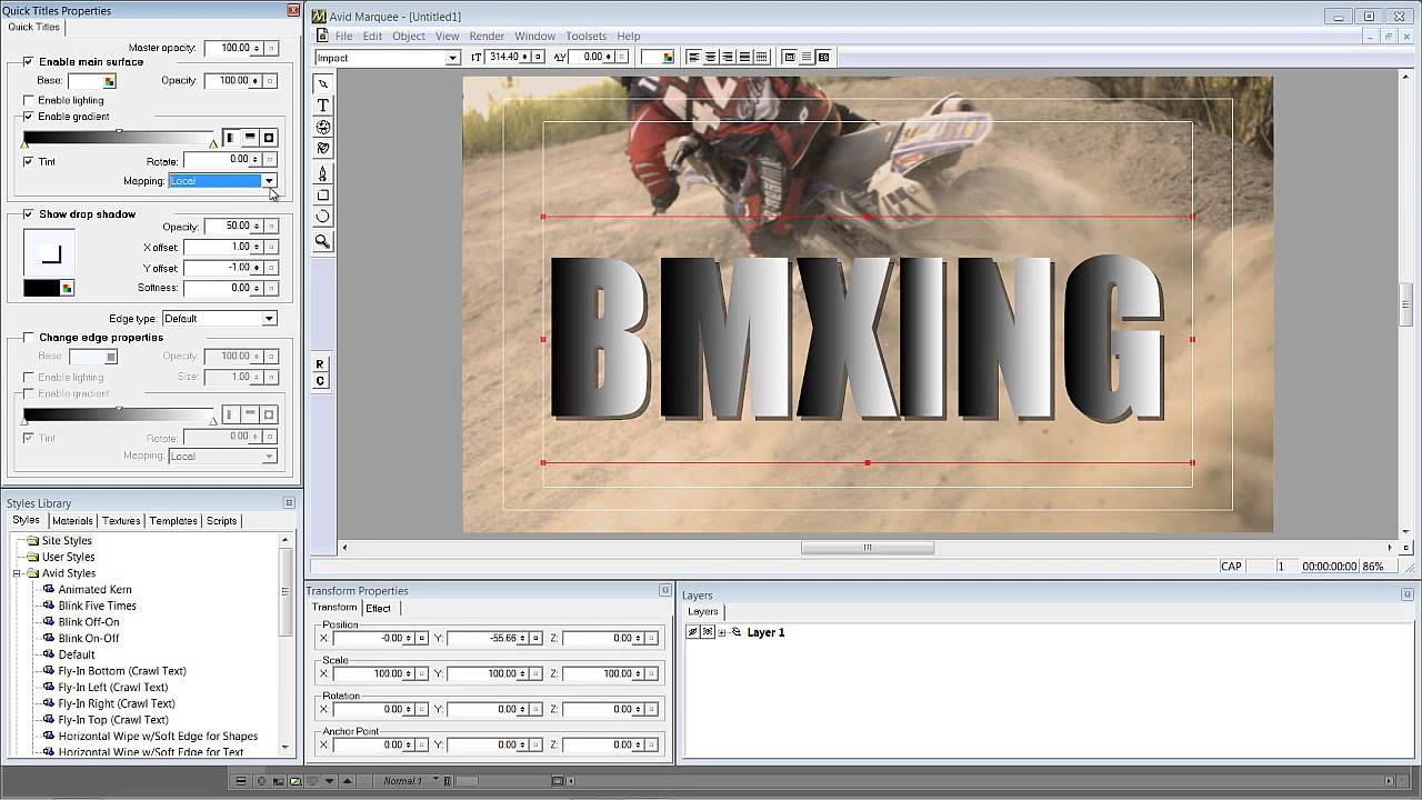 Learn Media Composer Lesson 40: The Marquee Title Tool 2 - YouTube