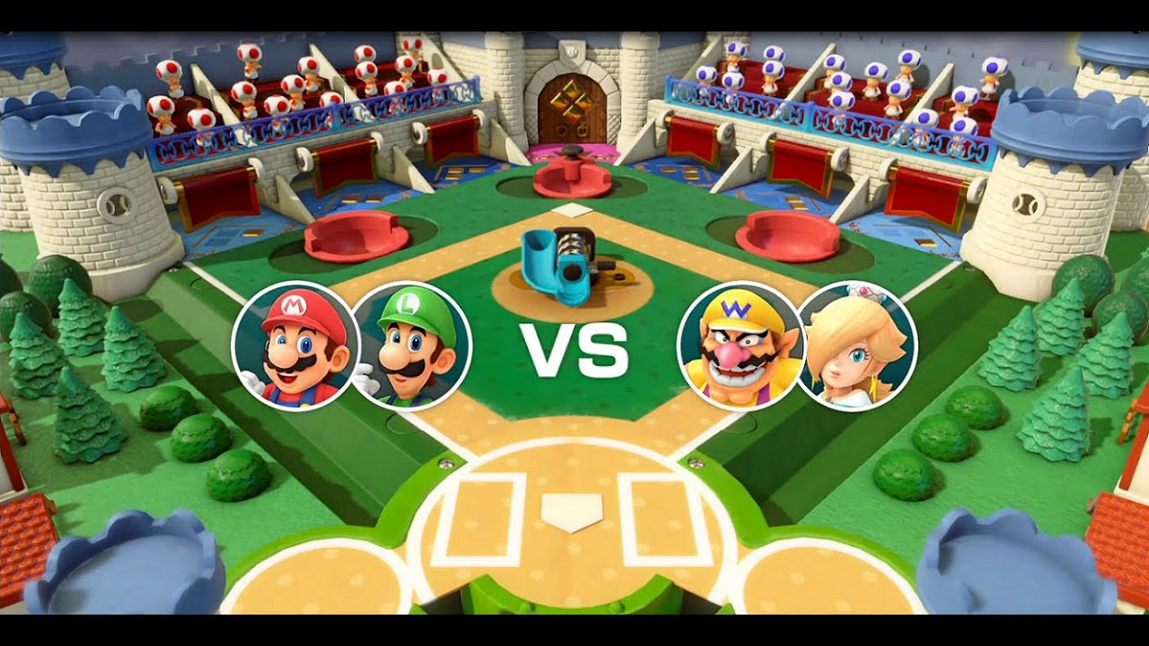 The Mini League Baseball (9 Innings): Team 1 (Mario & Luigi) vs. Team 2 ...