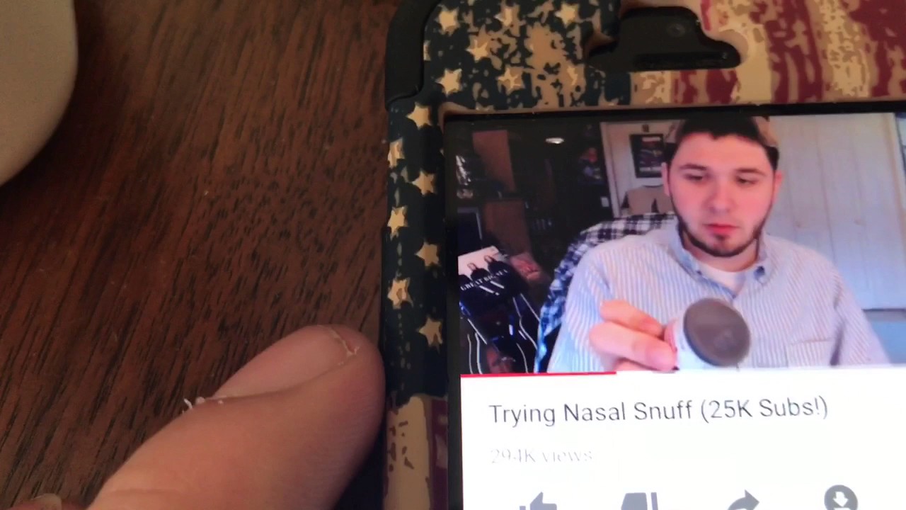 Trying Nasal Snuff - YouTube