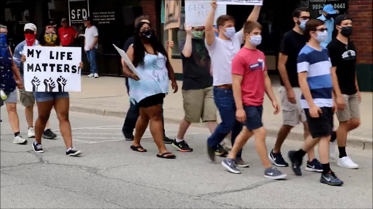 Racial Injustice Demonstration in Bad Axe June 6, 2020 - YouTube