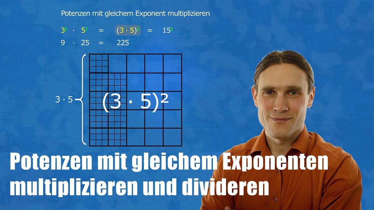 Potenzen mit gleichem Exponenten multiplizieren und dividieren ...